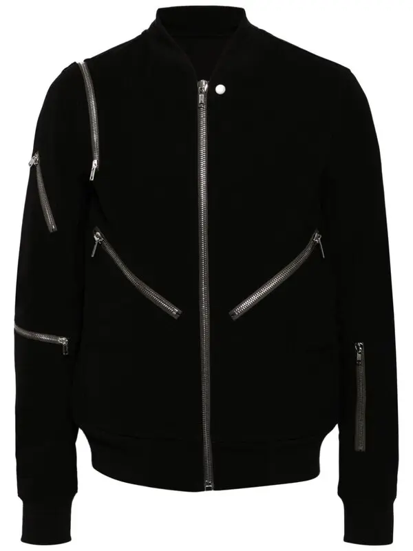 Rick Owens Zip-detailed Bomber Jacket