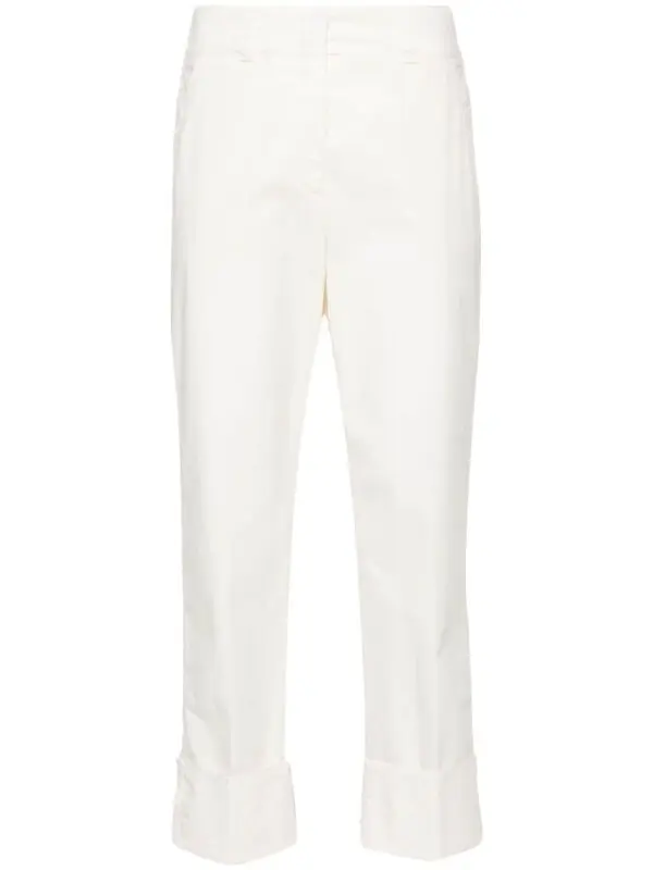Peserico Cuffed Cropped Trousers