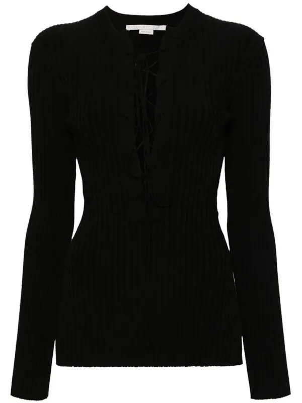 Stella McCartney Lace-up Ribbed Jumper