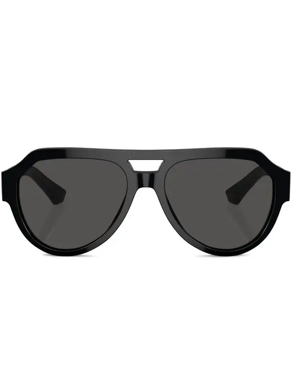 Dolce & Gabbana Logo Pilot Sunglasses