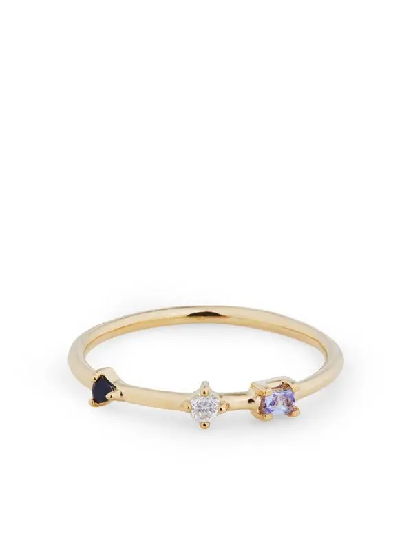 OTIUMBERG 9kt Yellow Three Stone Ring