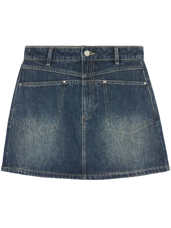 B+AB A-line Denim Mini Skirt