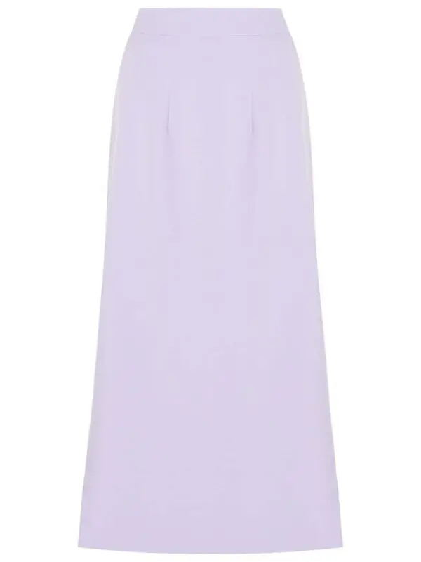 OLYMPIAH Side-slit Midi Skirt - Purple