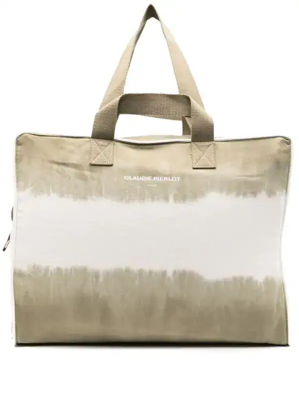 Claudie Pierlot Tie-Dye Tote Bag Green Editorialist