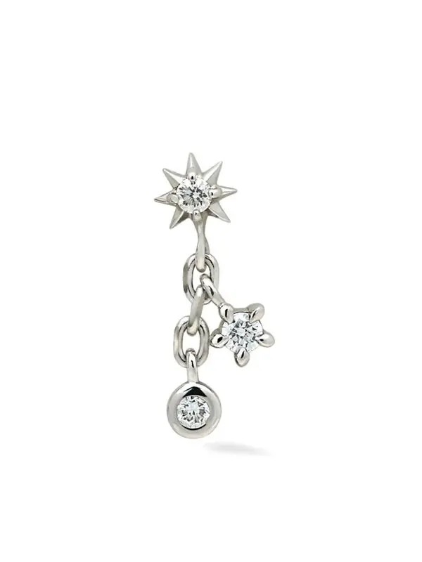 LARK & BERRY 14kt White Gold Diamond Stud Earring