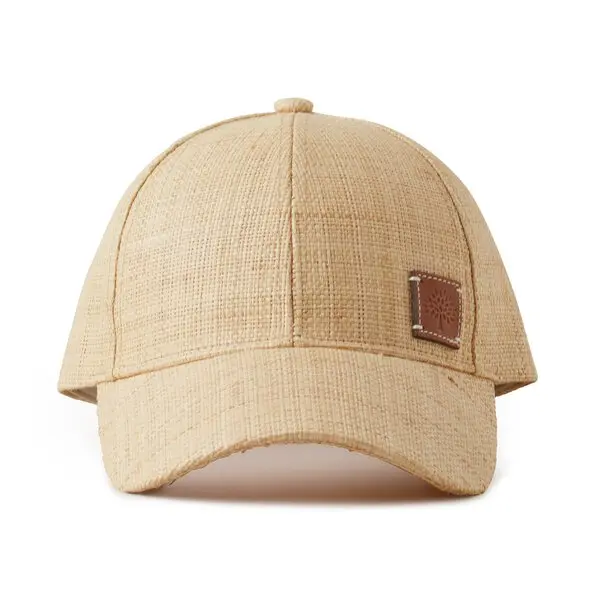 Mulberry Raffia Baseball Cap - Beige | Editorialist