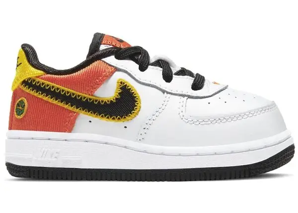 Nike Air Force 1 Low Lv8 Raygun Sneakers - White/orange Flash/amarillo