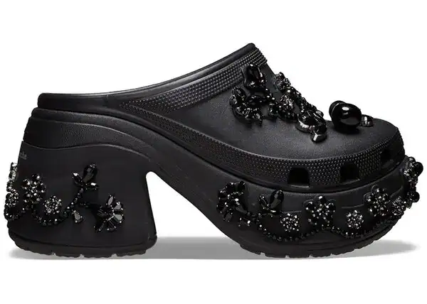 Crocs Siren Clog Simone Rocha Black Editorialist