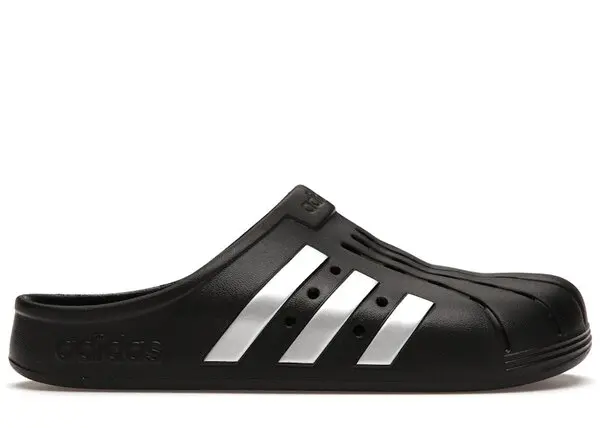 Adidas Adilette Clog - Core Black/silver Metallic