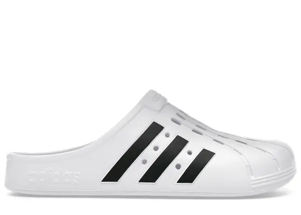 Adidas Adilette Clogs - Cloud White/core Black