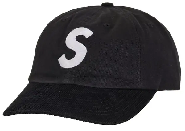 Supreme 2-tone S Logo 6-panel Cap - Black