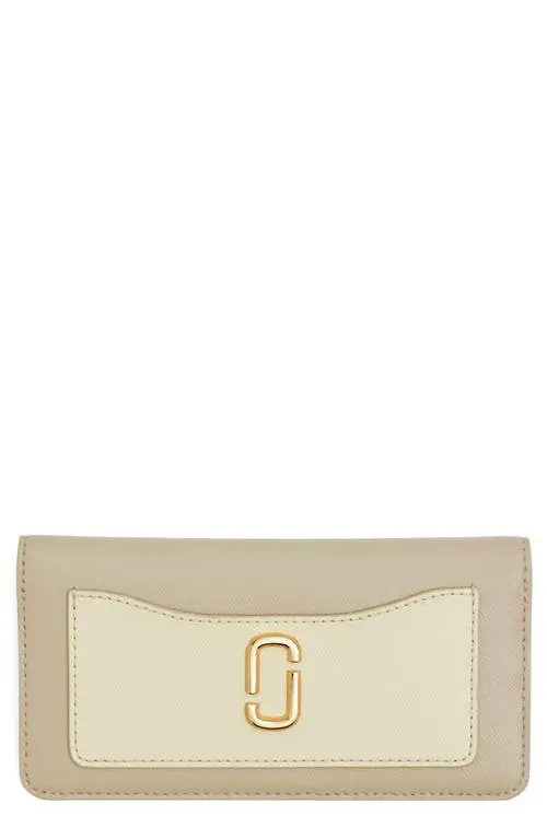 Marc Jacobs The Utility Snapshot Dtm Saffiano Leather Wallet - Khaki Multi