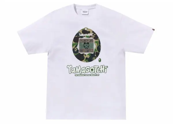BAPE X Tamagotchi Ii Tee Shirt - White/green
