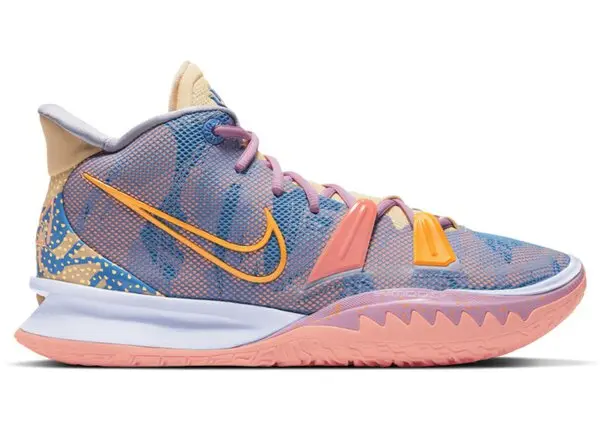 Nike Kyrie 7 Preheat Expressions Sneakers - Ghost/laser Orange/blue Beyond