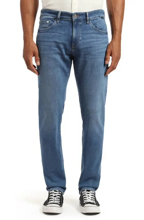 MAVI Jake Slim Fit Jeans - Mid Brushed Feather Blue