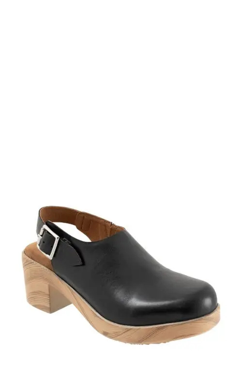 SOFTWALK® Fairbanks Slingback Clog - Black