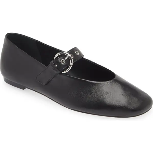 REFORMATION Bethany Ballet Flat - Black