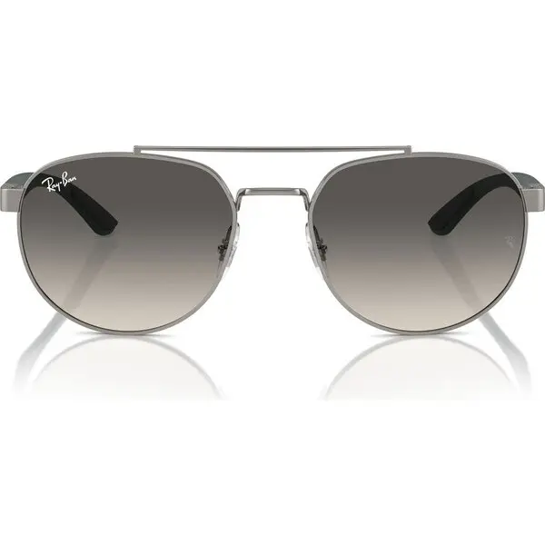 Ray-ban 56mm Gradient Irregular Sunglasses - Gunmetal