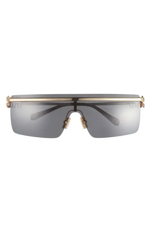 Miu Miu 50mm Shield Sunglasses - Gold