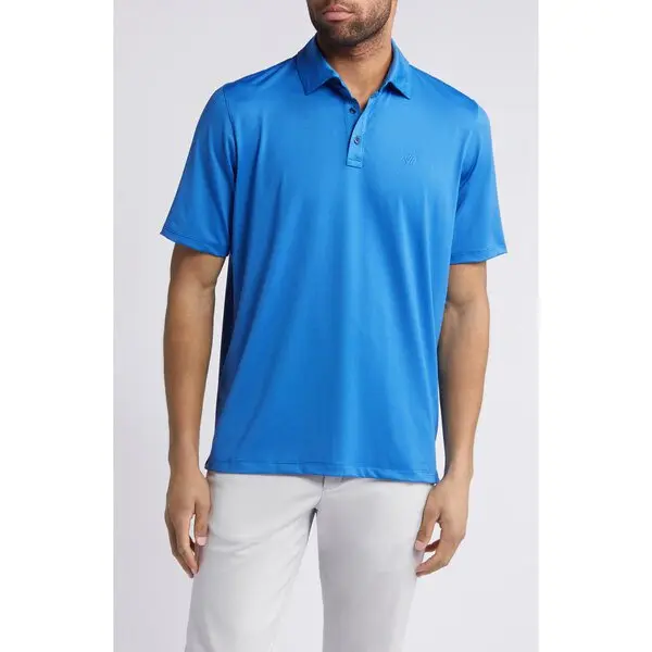 Johnston & Murphy Xc4 Cool Degree Performance Polo - Blue/navy