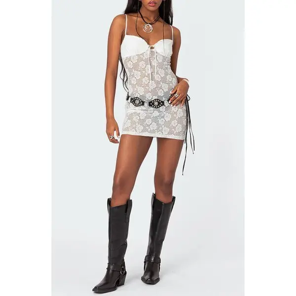EDIKTED Ayala Lace Minidress
