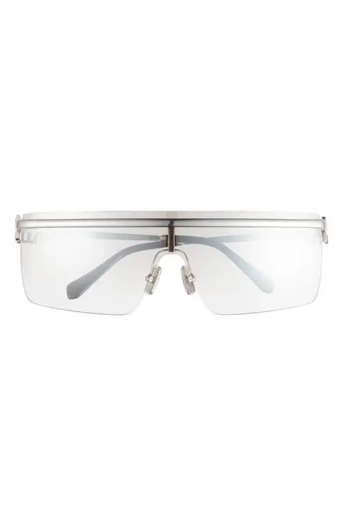 Miu Miu 50mm Shield Sunglasses - Silver