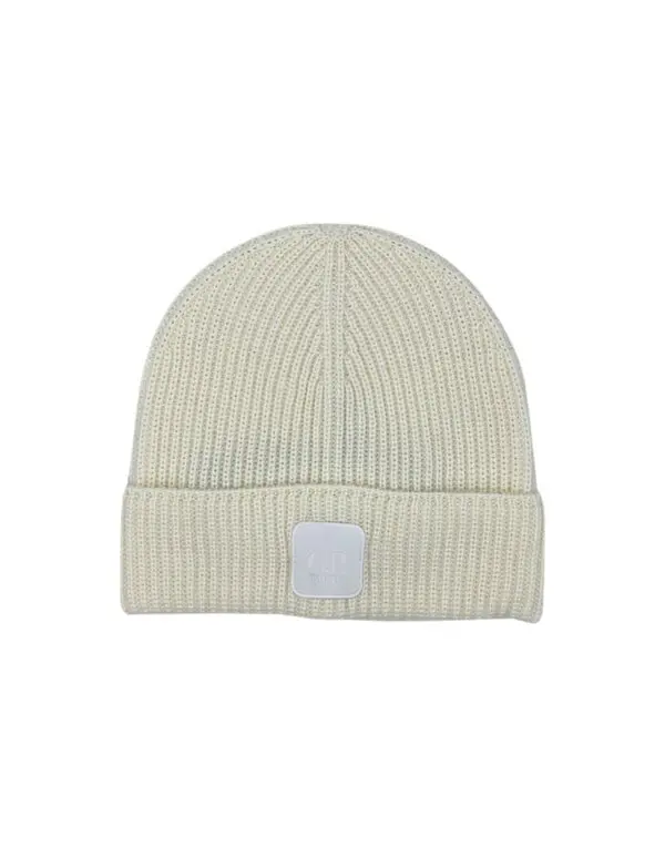 C.P. COMPANY Merino Wool Hat - White