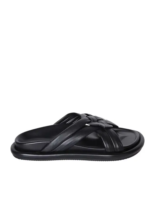 Moncler Slide Sandals - Black