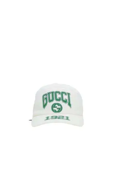 Buy Gucci Cap - Ivory+green At 33% Off | Editorialist
