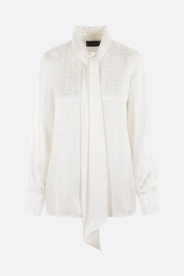 10 CORSO COMO Signature Circle Viscose Shirt - White