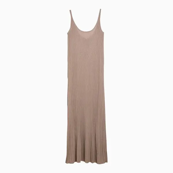 Max Mara Light Long Lurex Dress - Yellow
