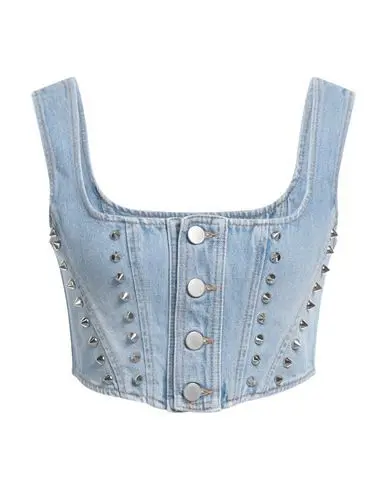 Alessandra Rich Cropped Denim Top