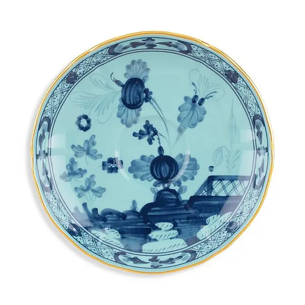 GINORI 1735 Oriente Italiano Antico Doccia Coffee Saucer - Iris