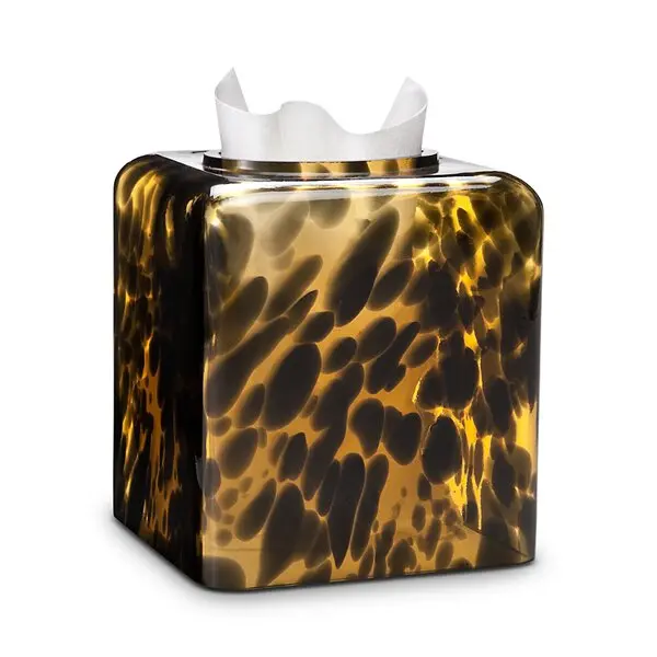 LABRAZEL Tortoise Glass Tissue Box Cover