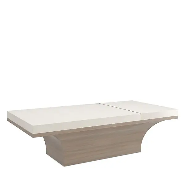 CARACOLE Full Break Cocktail Table - Ivory/brown