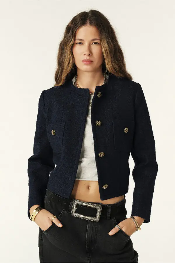 Ba&sh Meredith Short Jacket - Blue