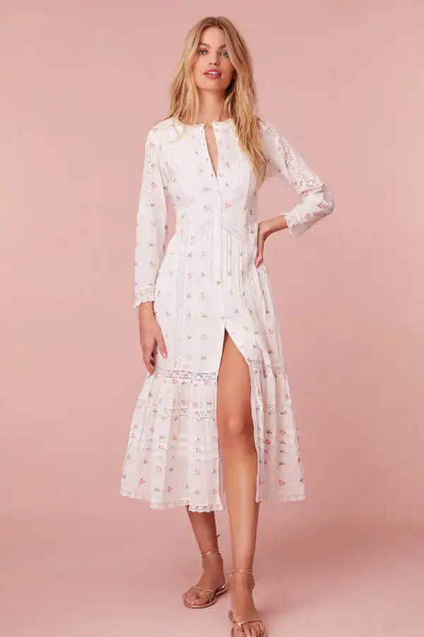 white christmas dresses Floral Midi Dress. Buy Ditsy Cotton Dress Online from Nuichan main image 0