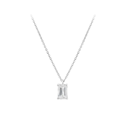 Graff Emerald Cut Diamond Pendant