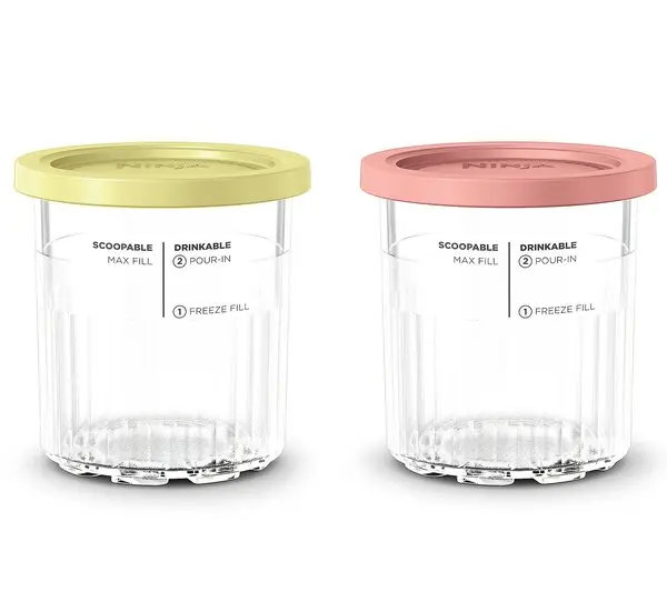 NINJA Creami Deluxe Pints And Lids 2 Pack