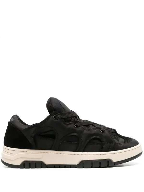 SANTHA Panelled Sneakers - Black