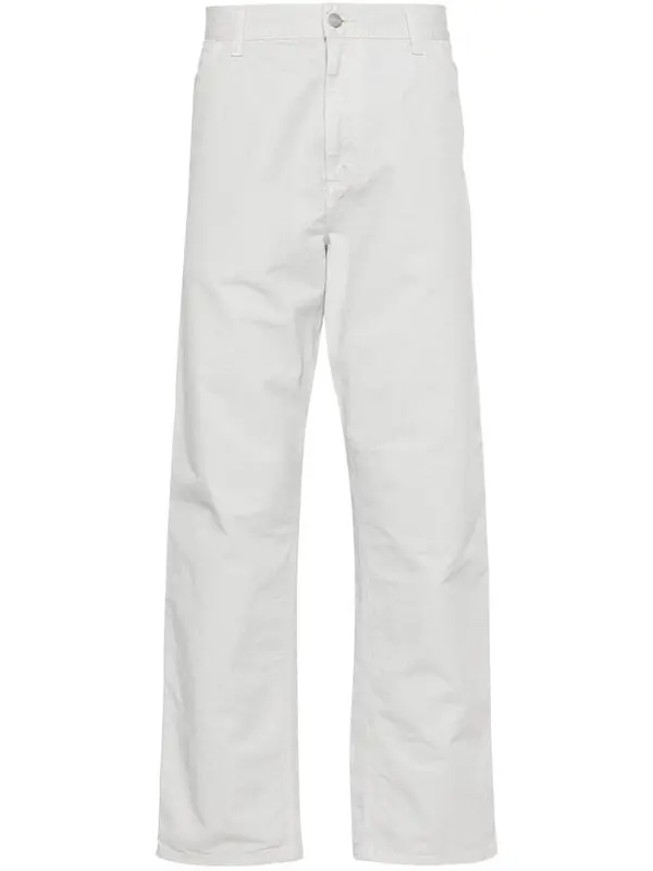 Carhartt Work In Progress Single Knee Straight-leg Trousers - Grey