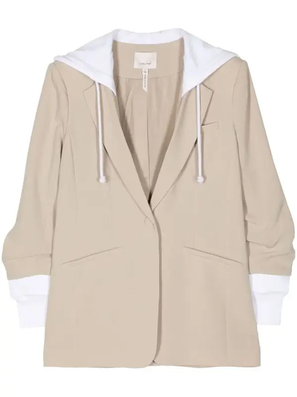 Cinq À Sept Khloe Hooded Blazer - Brown