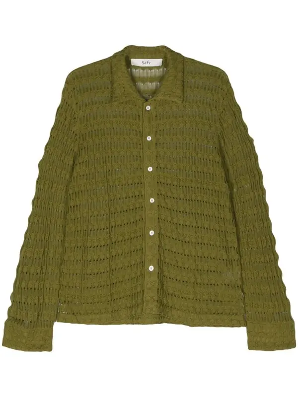 Sefr24ss khaki Yasu Sefr yasu shirt shirt 2024 Spring Autumn New