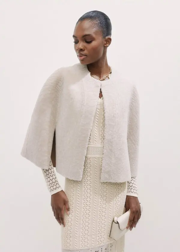 ME+EM Shearling Cape