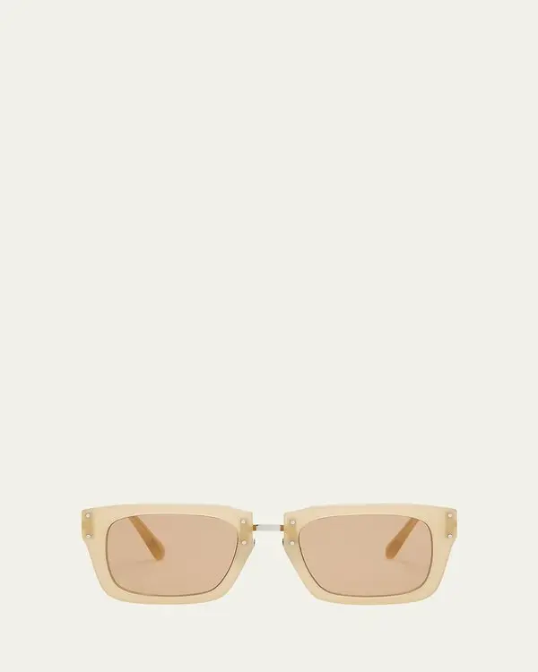 Jacquemus Les Lunettes Soli Rectangle Sunglasses - Multi-beige