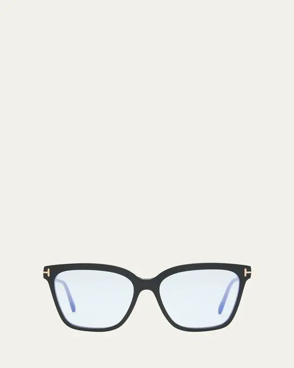 TOM FORD Blue Light Blocking Square Eyeglasses