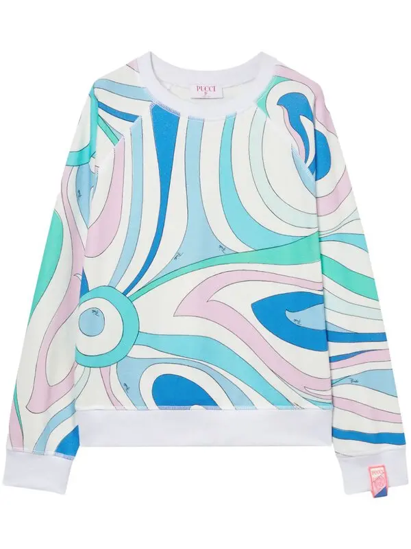 Emilio Pucci Marmo-print Cotton Sweatshirt