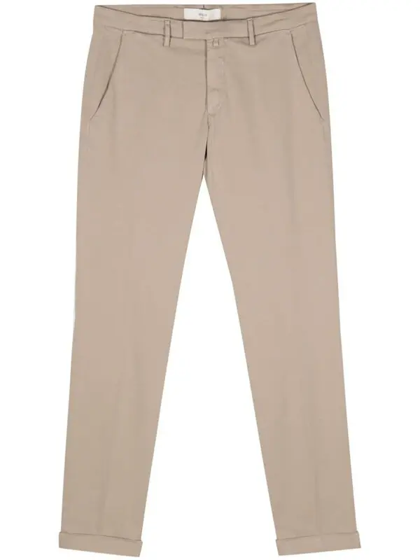 BRIGLIA 1949 Twill Tapered-leg Trousers