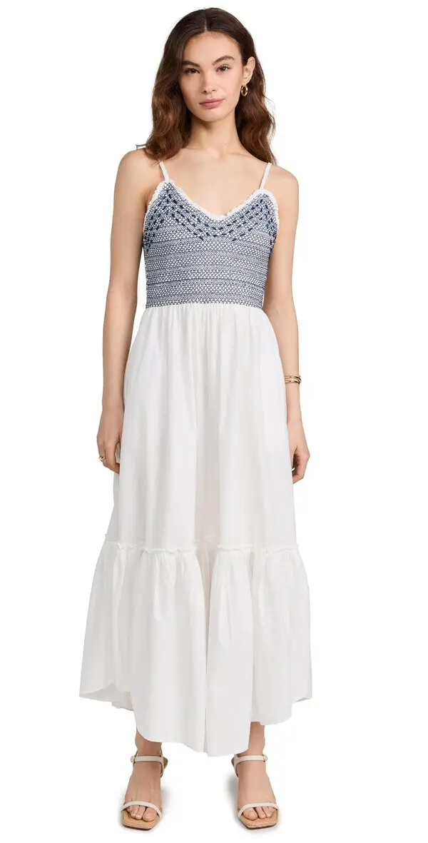Ramy Brook Lucia Tiered Maxi Dress In White - 75% Off | Editorialist
