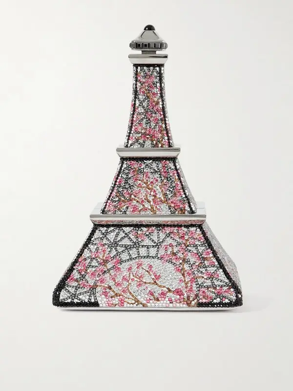 Judith Leiber Eiffel Tower Crystal-embellished Clutch